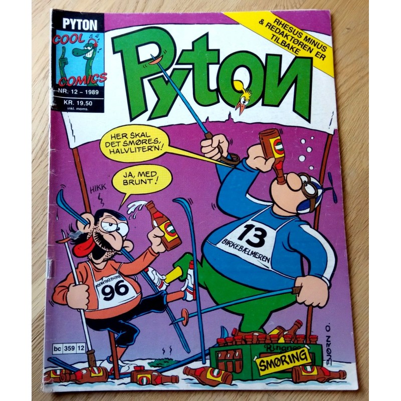 Pyton: 1989 - Nr. 12 - Nyttårsørske! - O'Briens Retro & Vintage