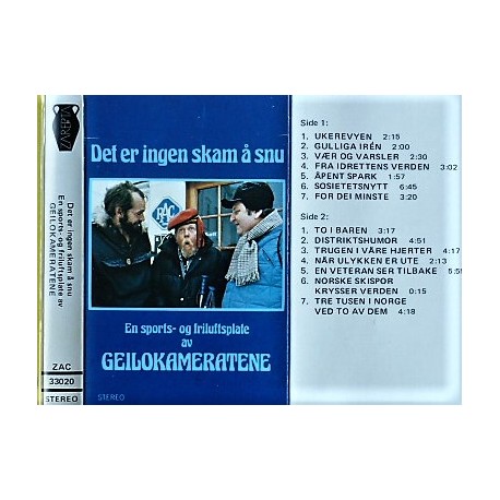 Geilokameratene- Det er ingen skam å snu - O'Briens Retro & Vintage