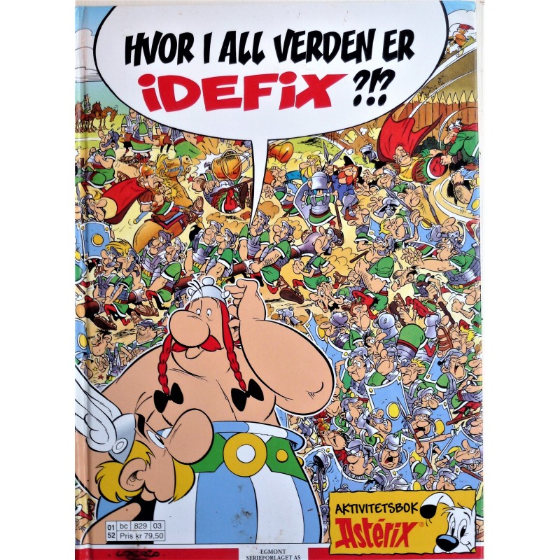 Hvor i all verden er IDEFIX- Aktivitetsbok Asterix - O'Briens Retro & Vintage